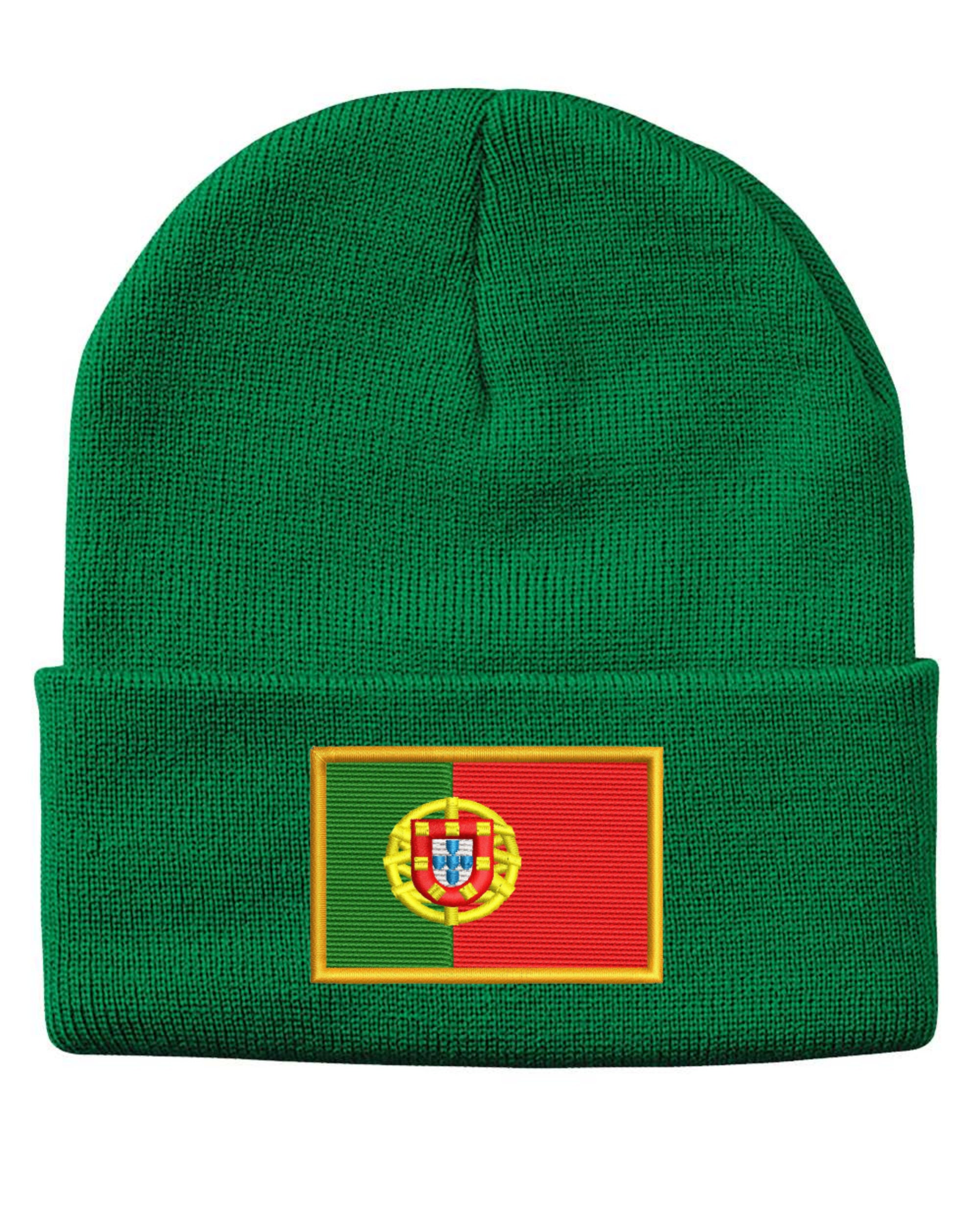 CUSTOM Embroidered Portugal Flag Beanie Hat Shirt Patch Soccer Ronaldo ...