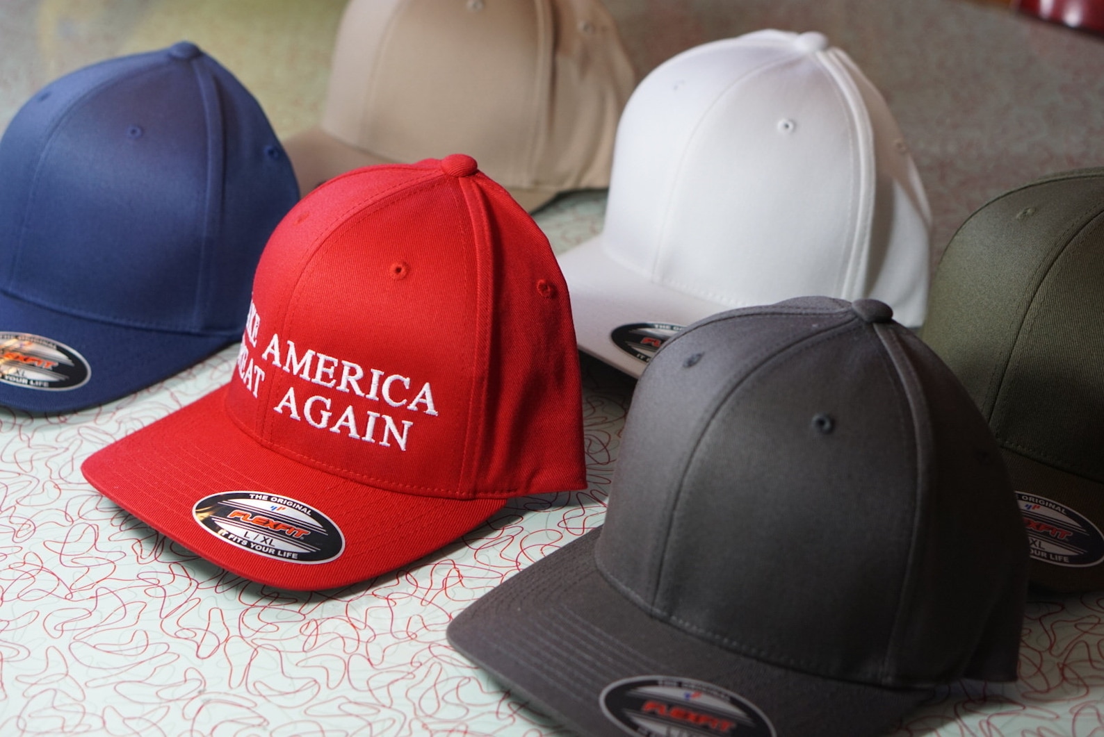 Custom Embroidered Trump Middle Finger Hat FLEXFIT Maga Pence - Etsy