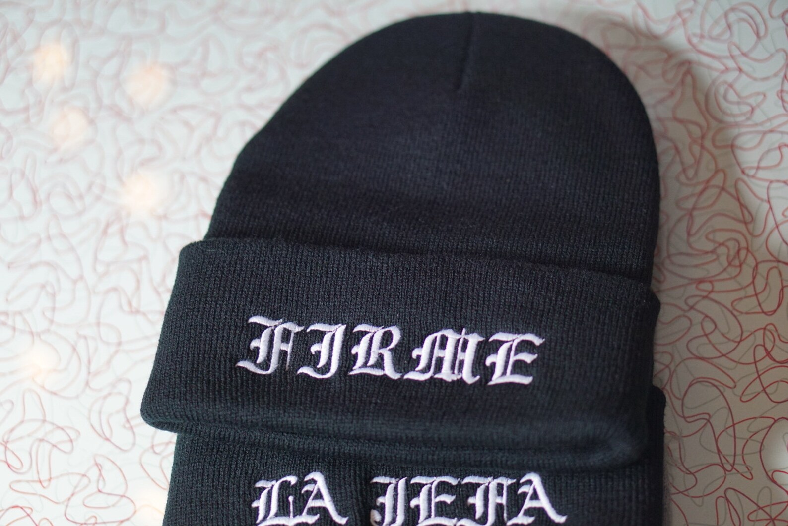 CUSTOM FIRME Embroidered Beanie Hat Cuffed Witch | Etsy