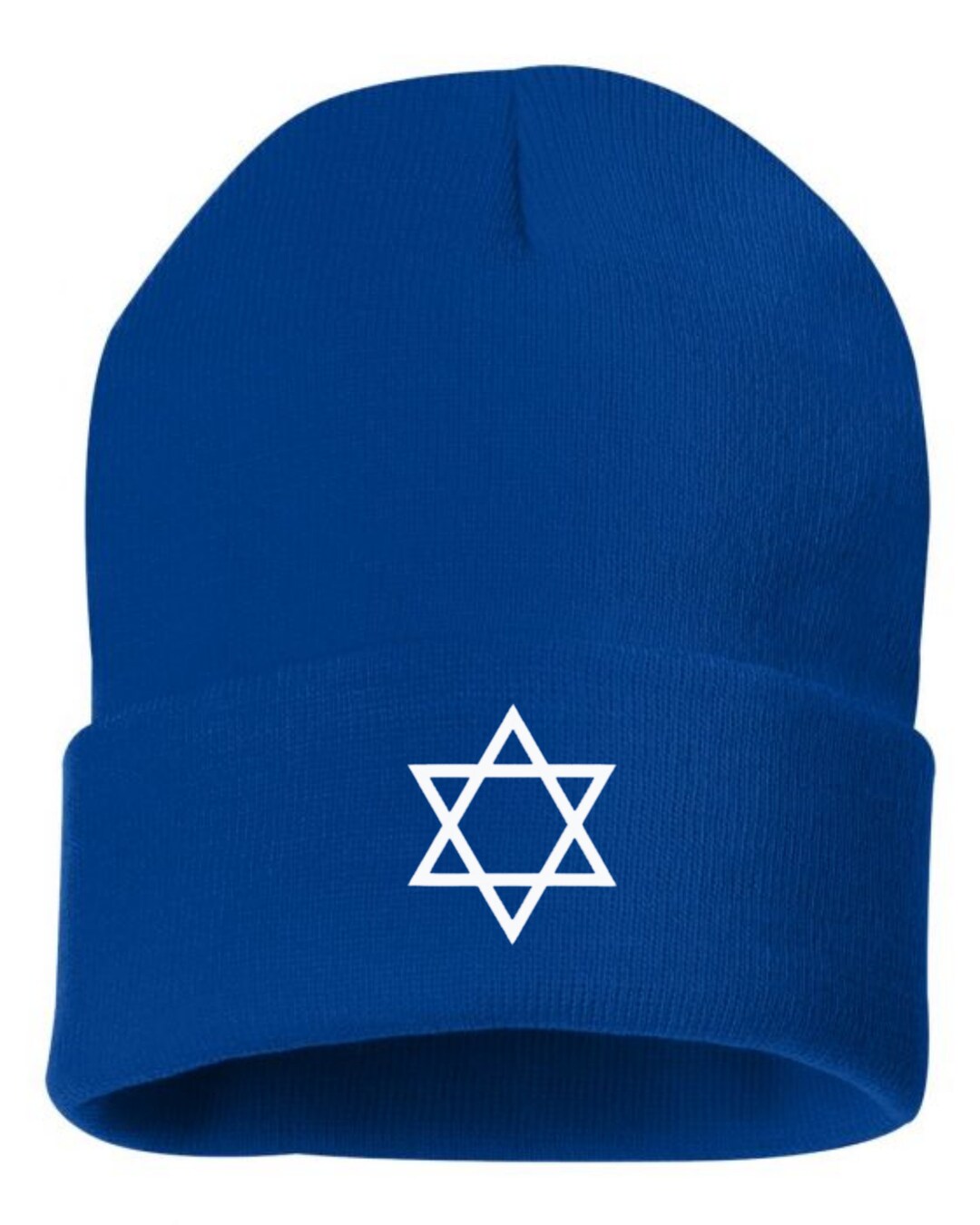 CUSTOM Embroidered Star of David Beanie Hat Shirt Jewish Judaism Jesus ...