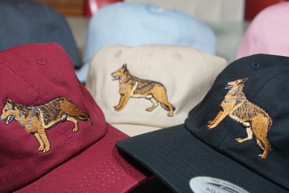 CUSTOM German Shepherd Embroidered Cap Baseball Hat Dog Lover | Etsy