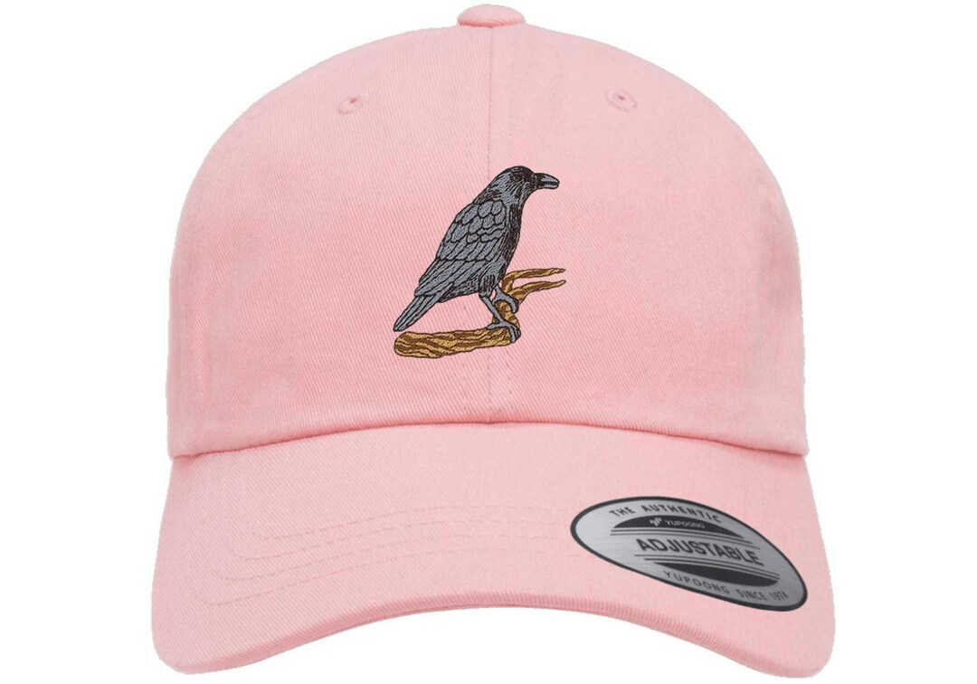 CUSTOM Embroidered Crow Bird Hat Men Women Mom Dad Cap Animal Life ...