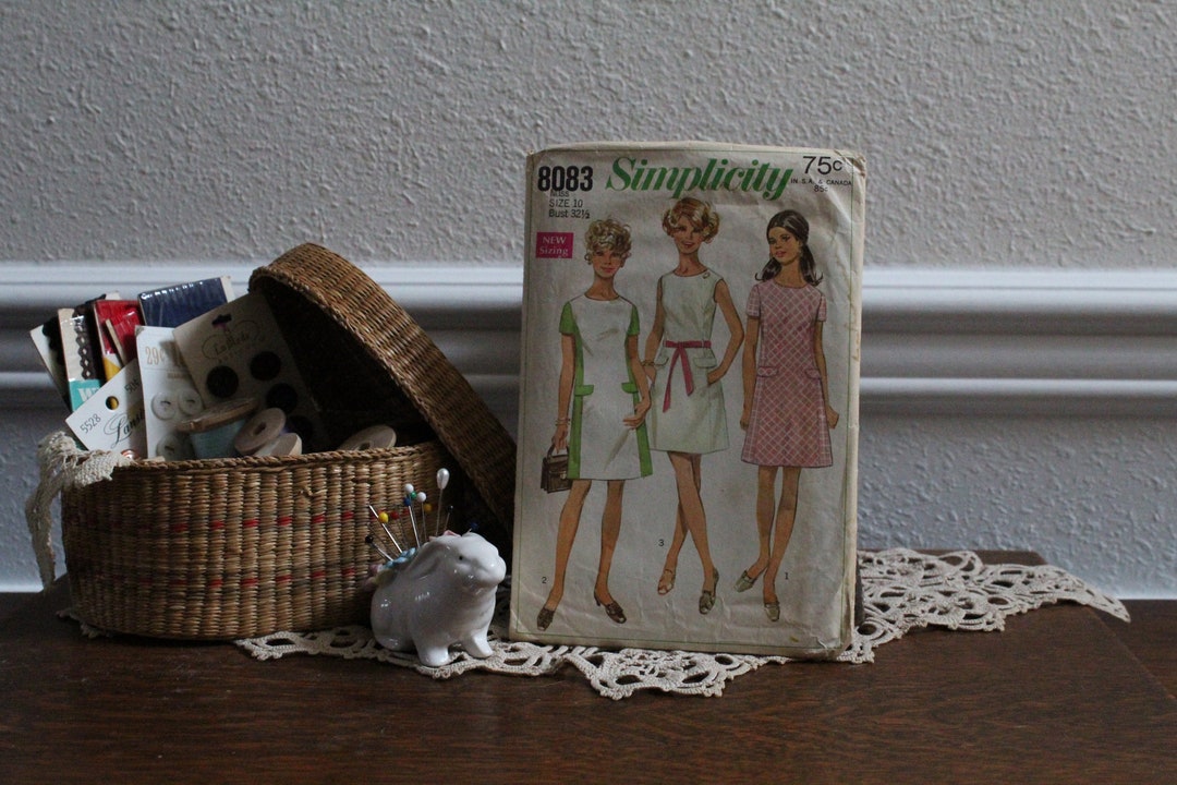 Vintage Simplicity 8083 Sewing Pattern Size 10 (1969) - Etsy
