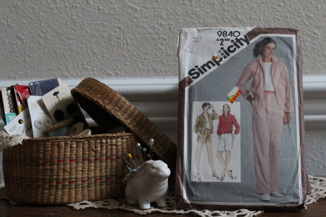 Vintage Simplicity 9840 Sewing Pattern Size 12 (1980s) - Etsy
