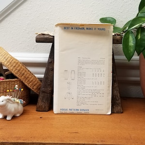 Vintage Vogue 6956 Sewing Pattern Size 10 (1960s) - Etsy