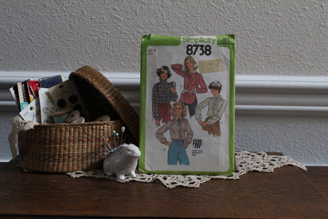 Vintage Simplicity 8738 Sewing Pattern Size 12 (1978) - Etsy