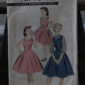 Vintage Advance Sewing Pattern 8389 Chub Deb Size 12 1/2 (1957) - Etsy