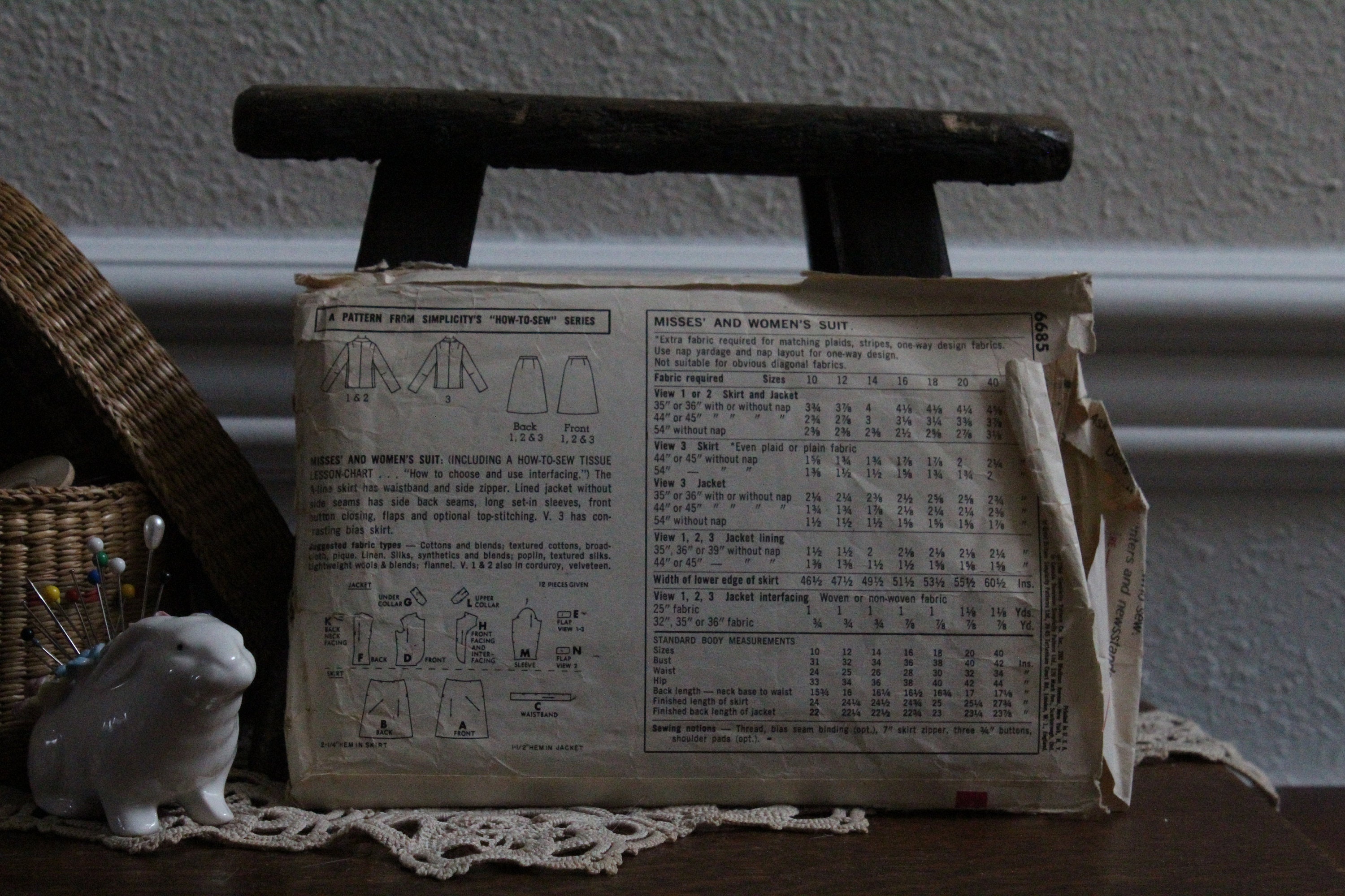 Vintage Simplicity 6685 Sewing Pattern Size 12 (1966) - Etsy