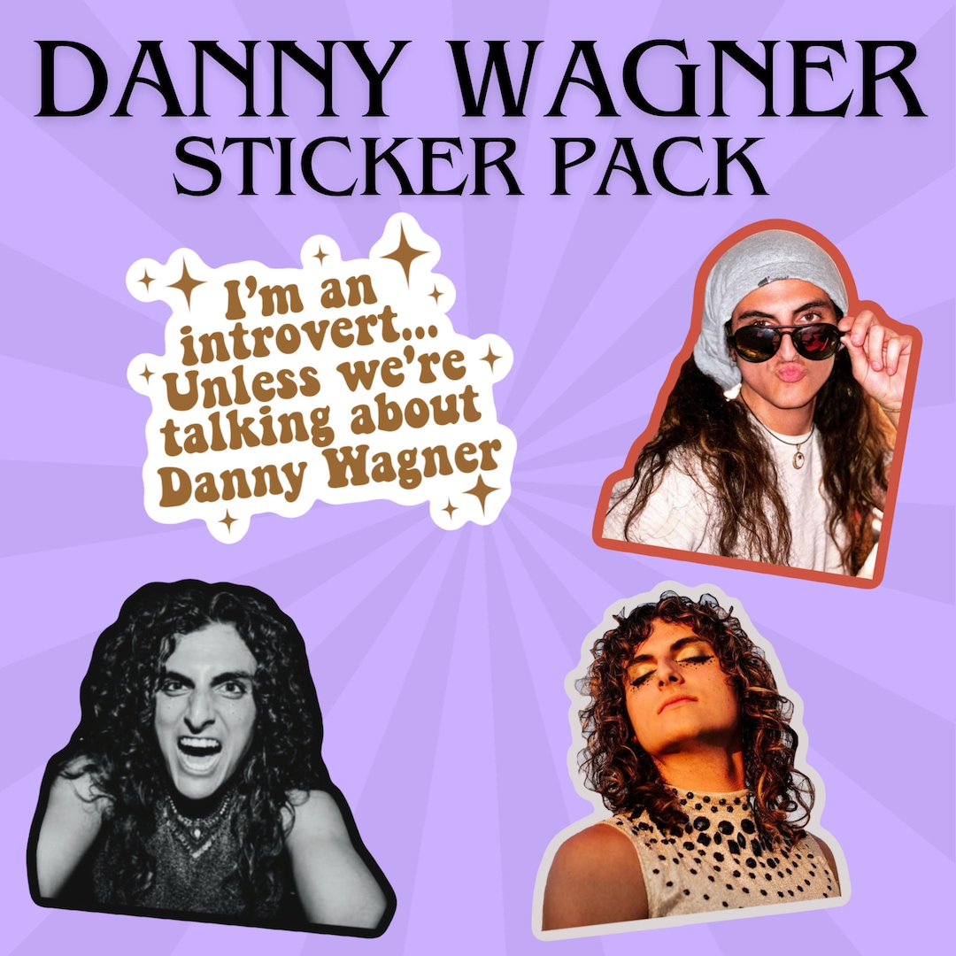 Danny Wagner Stickers, Sticker Pack, Greta Van Fleet Sticker, Danny ...