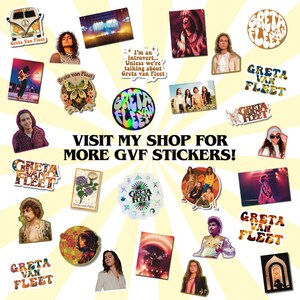 Greta Van Fleet Sticker, Greta Van Fleet, GVF, Sticker Pack, Band ...