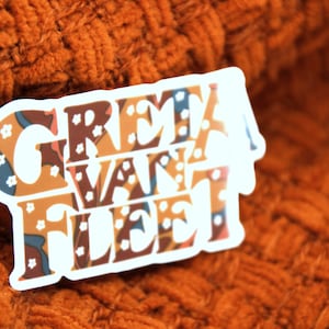 Greta Van Fleet Sticker Greta Van Fleet Flower Sticker Logo - Etsy