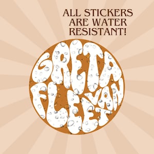 Greta Van Fleet Sticker, Greta Van Fleet, GVF, Sticker Pack, Band ...