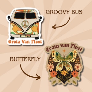 Greta Van Fleet Sticker, Greta Van Fleet, GVF, Sticker Pack, Band ...