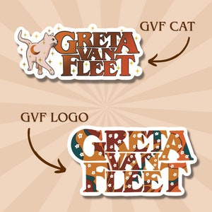 Greta Van Fleet Sticker, Greta Van Fleet, GVF, Sticker Pack, Band ...