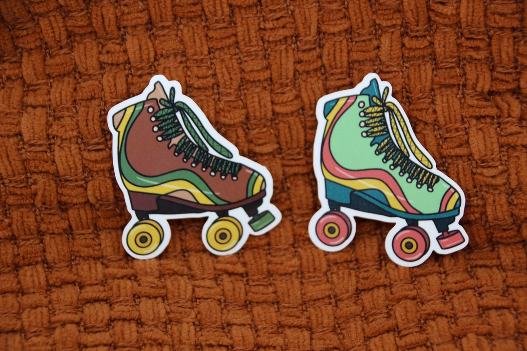 Roller Skate Sticker, Retro Sticker, Roller Skate Party, Roller Skate ...
