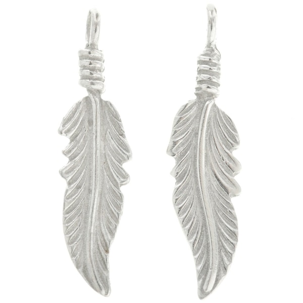 Sterling Silver Feather - Etsy