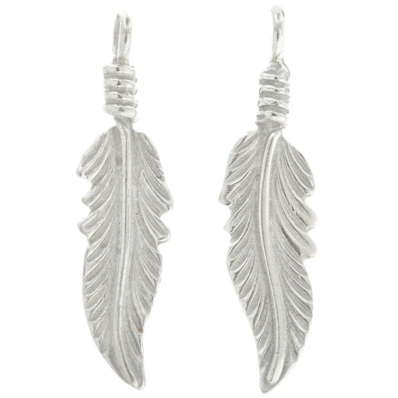 Sterling Silver Feather - Etsy