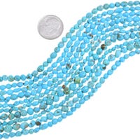 Bluejoy 15mm Genuine Native American Style Natural Turquoise Free-form ...
