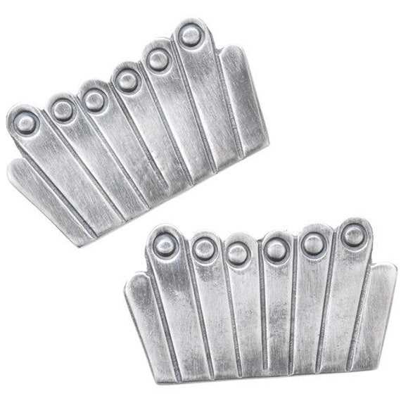 Stamped Sterling Silver Fan 1-1/4 Wide Priced per Pair | Etsy