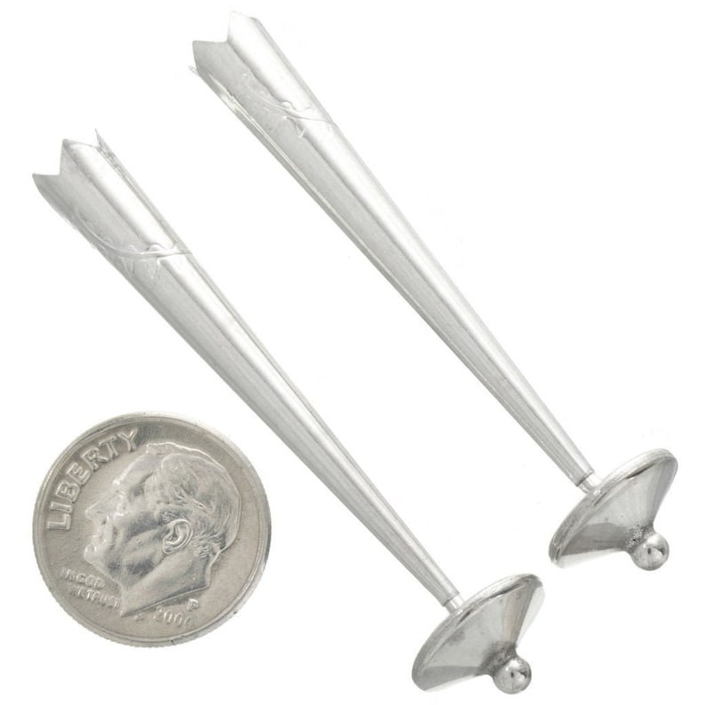 Sterling Silver Bolo Tips Hogan Bead Priced per Pair 0085 | Etsy