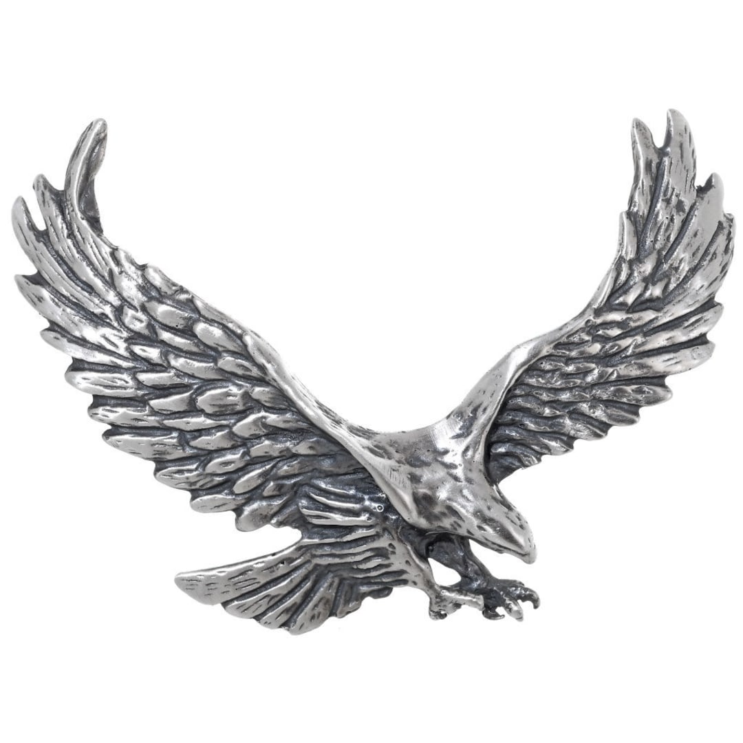 Sterling Silver Flying Eagle Jewelry Large 2-1/2" Wide 6607 - Indian ...