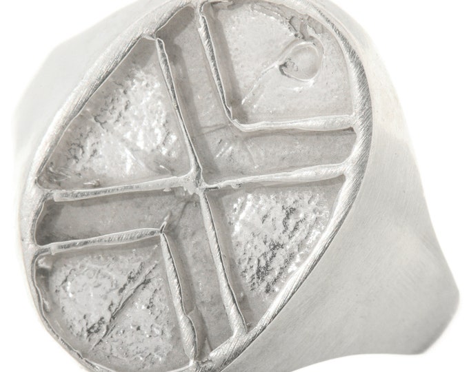 Solid Sterling Silver Inlay Blank Setting, Rough Casted, DYI Jewelry ...