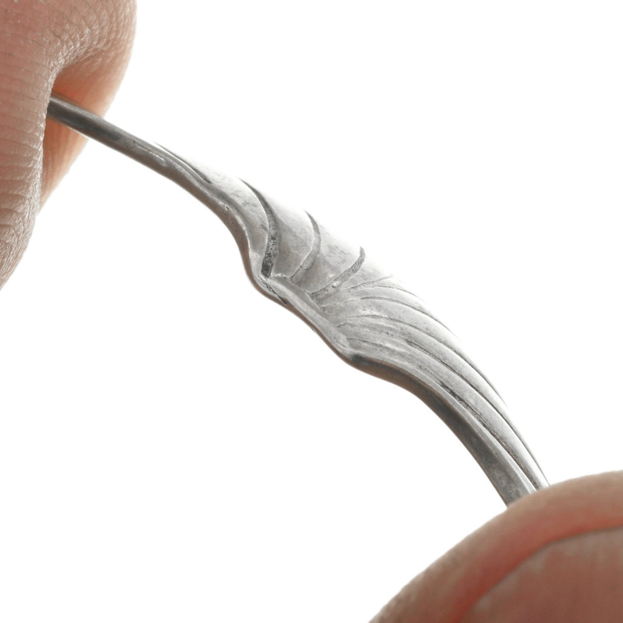 Flared Sterling Silver Fan 1-1/4 Wide Set of 2 6057 - Etsy