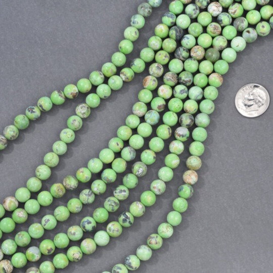 Green Variscite Beads 8mm 16 Inch Strand 4165 - Etsy