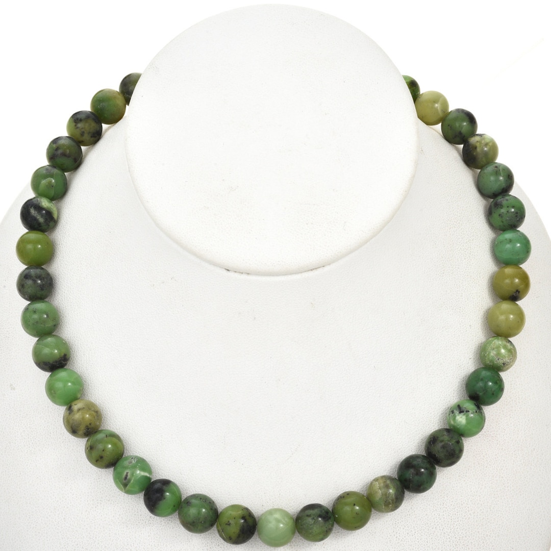 10mm Australian Jade Beads 16 Inch Strand 1 - Indian Jewelry Supplies ...