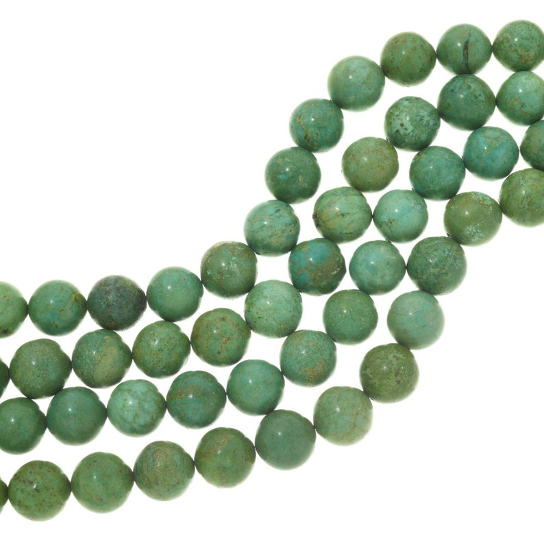 Nevada Green Turquoise Magnesite Round Beads 18mm 5007 - Etsy