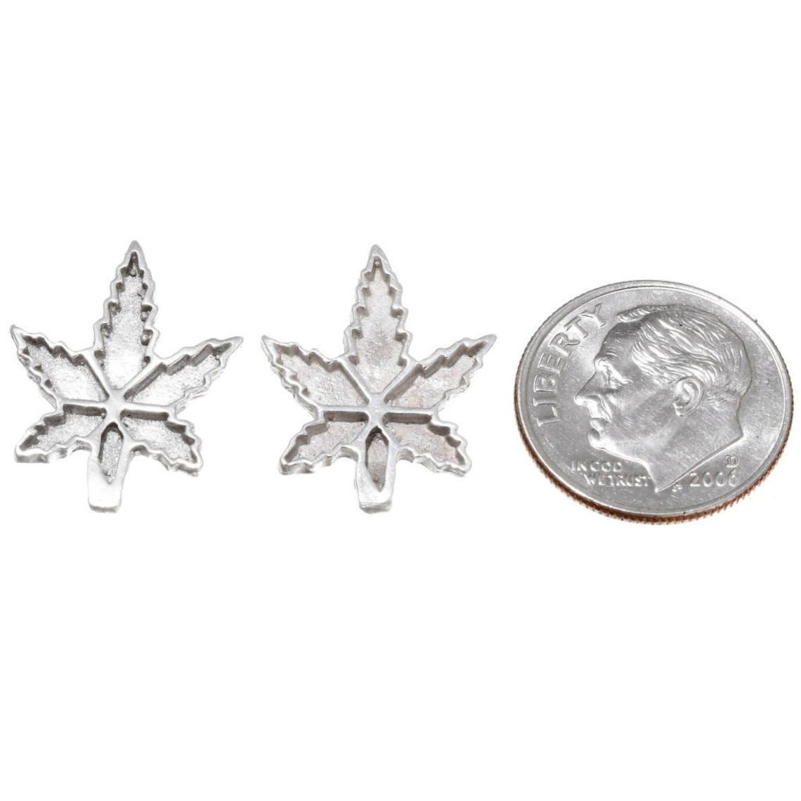 Sterling Silver Cannabis Leaf 20x15mm Marijuana Jewelry Parts | Etsy