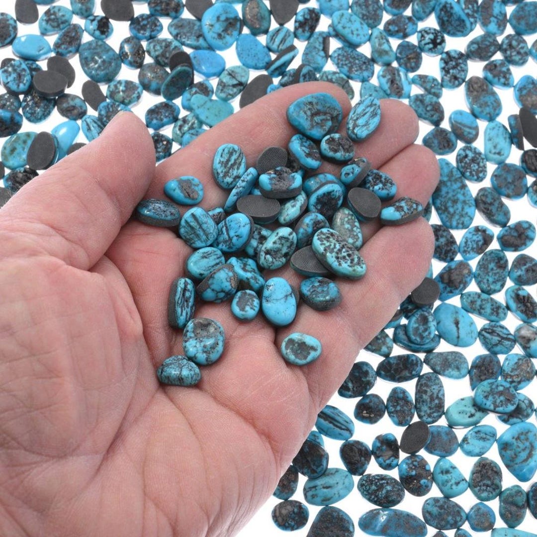 Kingman Turquoise Cabochons Blue Nugget Freeform 9mm to 14mm Over 515 ...