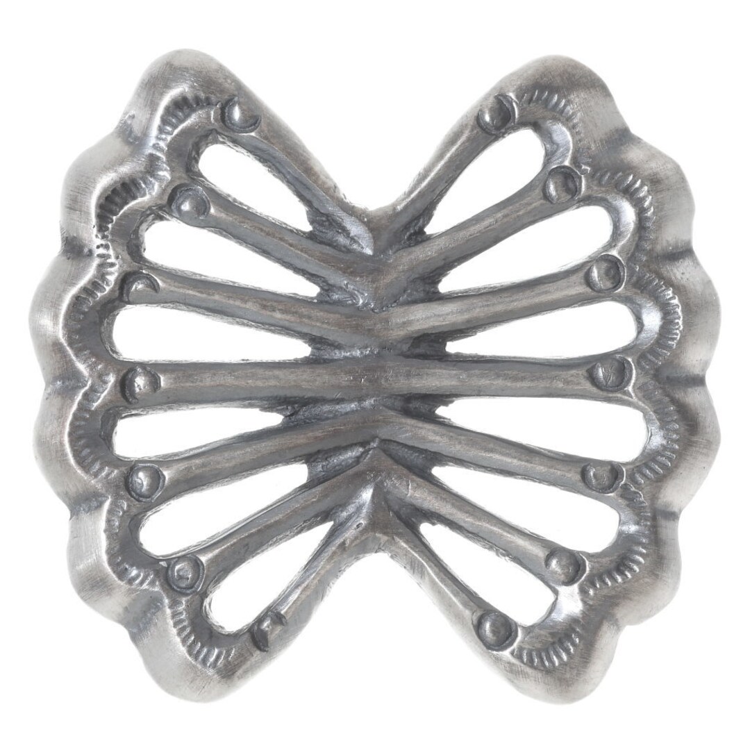 Sterling Silver Concho Butterfly Heavy Gauge 1-3/4" Wide 0201 - Indian ...