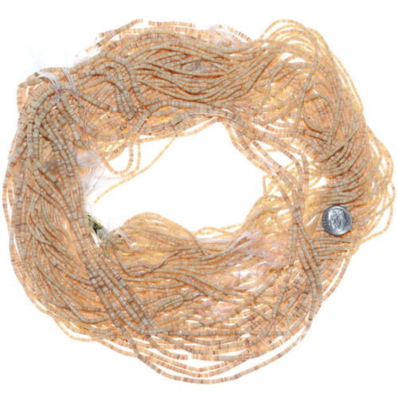 Melon Shell Heishi Beads Thin 2mm to 3mm 0250 Indian Jewelry - Etsy