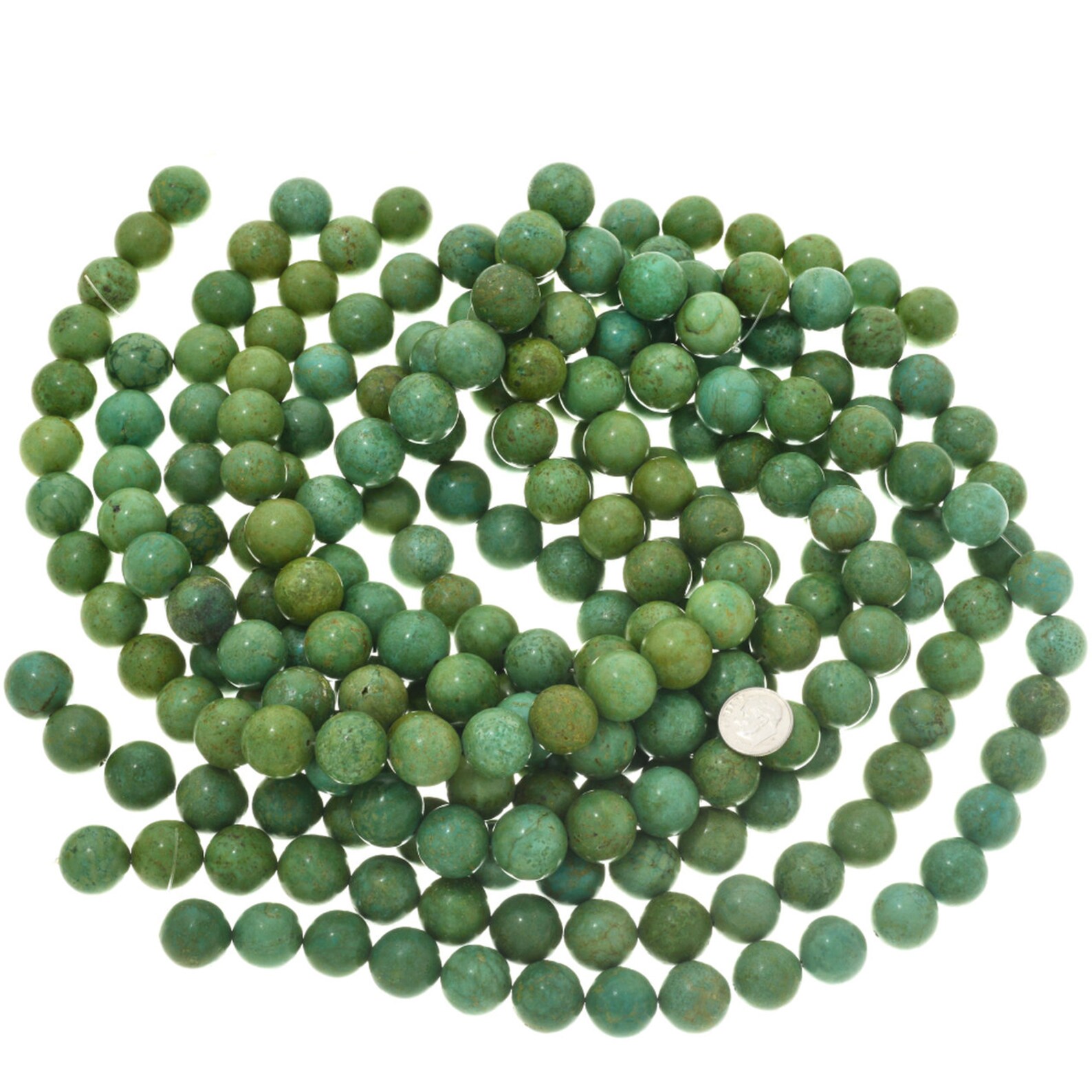 Nevada Green Turquoise Magnesite Round Beads 18mm 5007 - Etsy