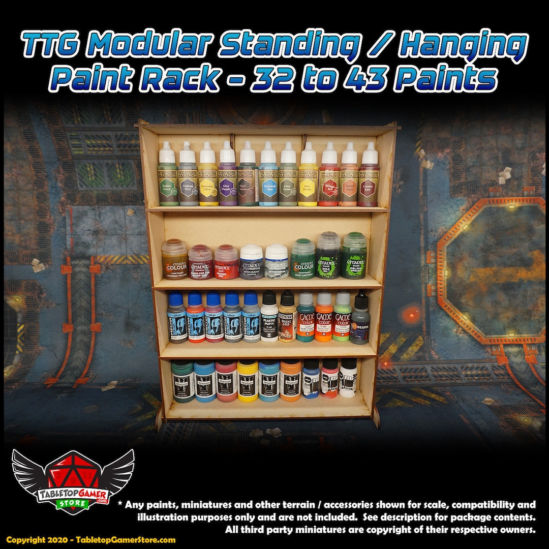 TTG Modular Standing/hanging Paint Rack - 32 to 43 Paints - Etsy