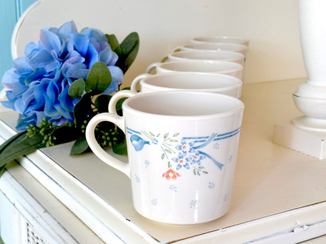 Vintage Corning Ware Corelle Symphony Tea Cups Set of 6 - Etsy