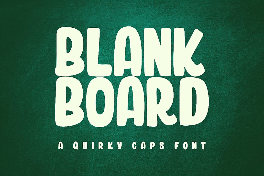 Blank Board Font - Bold Font, Handwritten Font, Brush Font, Crafty Font ...