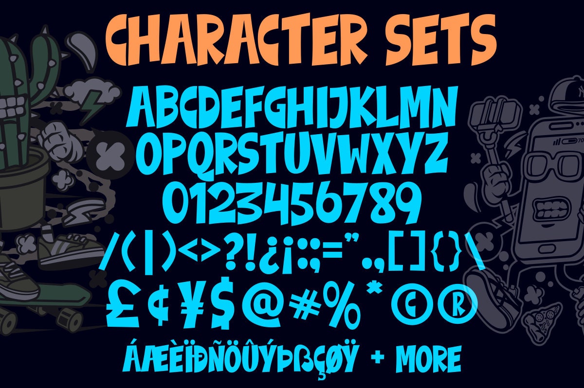 Squad 62 Font All Caps Font Display Font Comic Font | Etsy