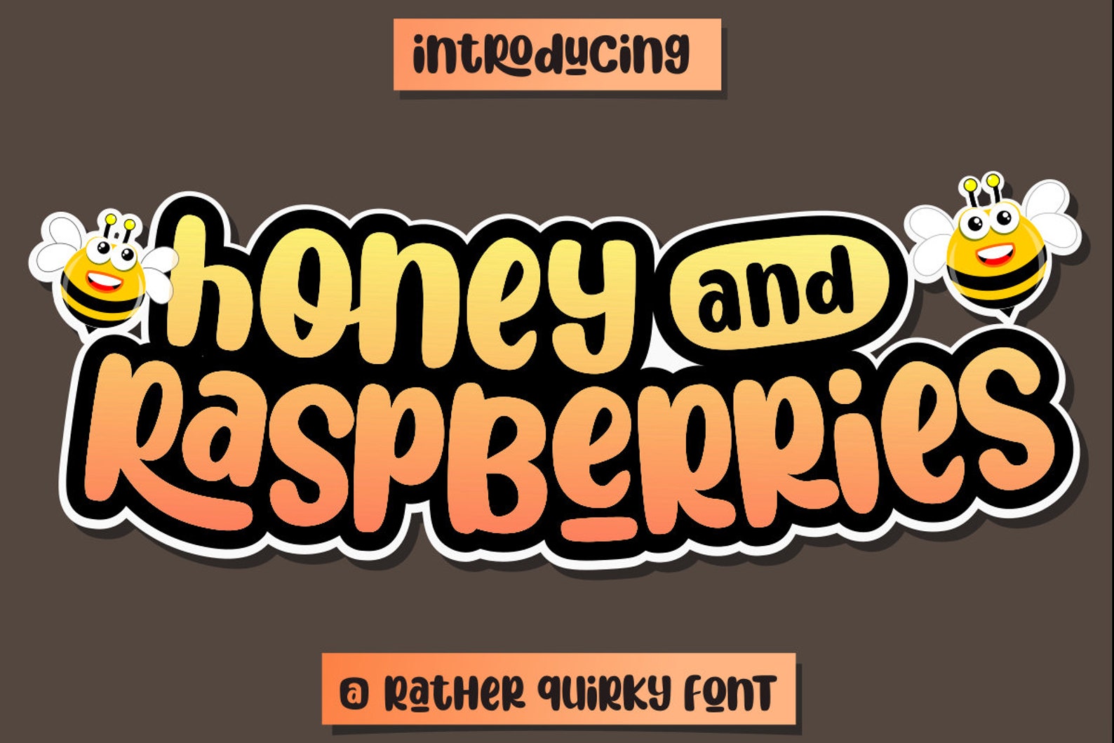 Honey and Raspberries Font - Cute Font, Handwritten Font, Font for Stickers, Fonts for Crafting ...