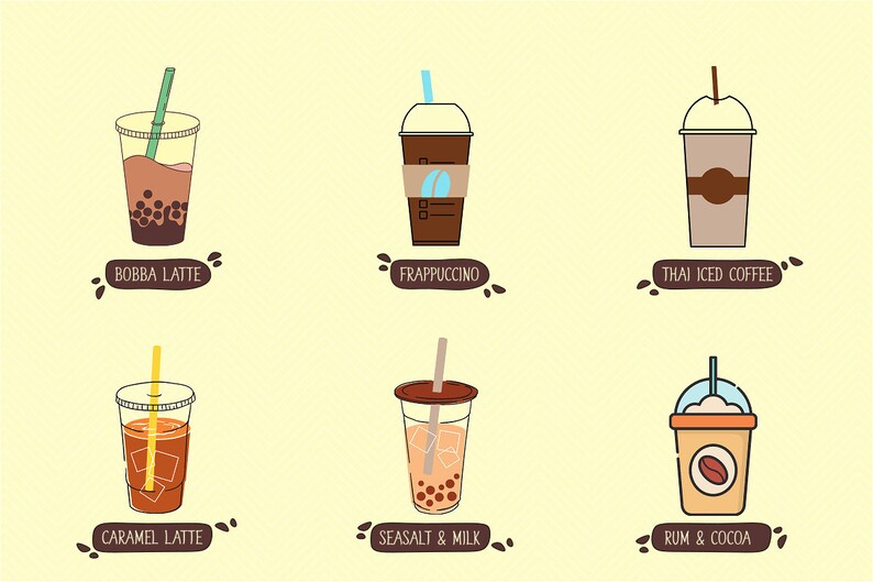 Sweet Iced Coffee Font - Handwritten Font, Thin Font, Marker Font, Tall ...