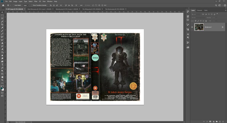 IT Movie Box Art DOWNLOAD | Etsy