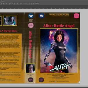 Alita Battle Angel VHS Box Art - DOWNLOAD - Etsy