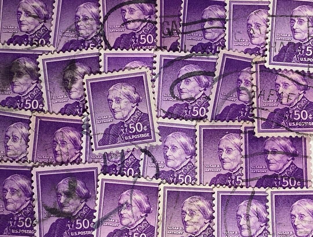 Stamp Art, Susan B. Anthony, 50 Cents, USA, Used Stamps - Etsy