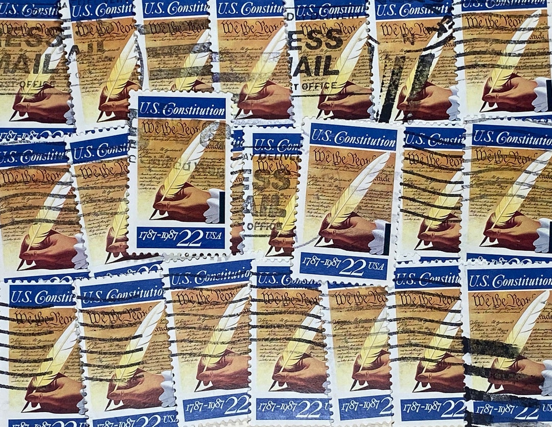 Stamp Art, U.S. Constitution, Writing, Declaration of Independence ...