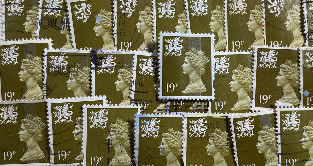 Stamp Art, Bistre, Queen Elizabeth II, Machin, Great Britain, Regional ...
