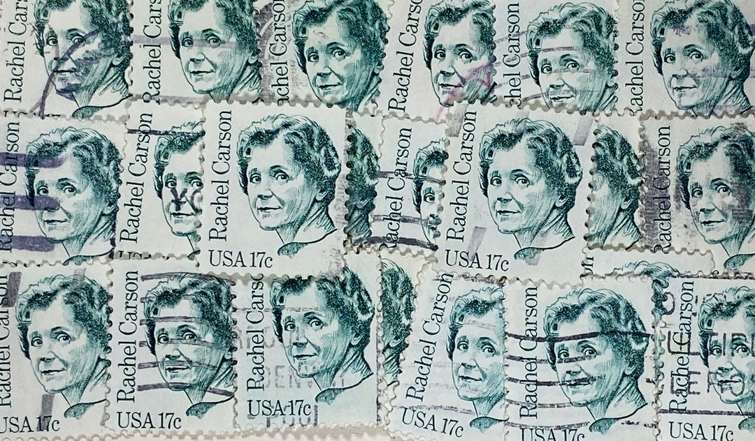 Stamp Art, Rachel Carson, 17 Cents , USA, Used Stamps - Etsy