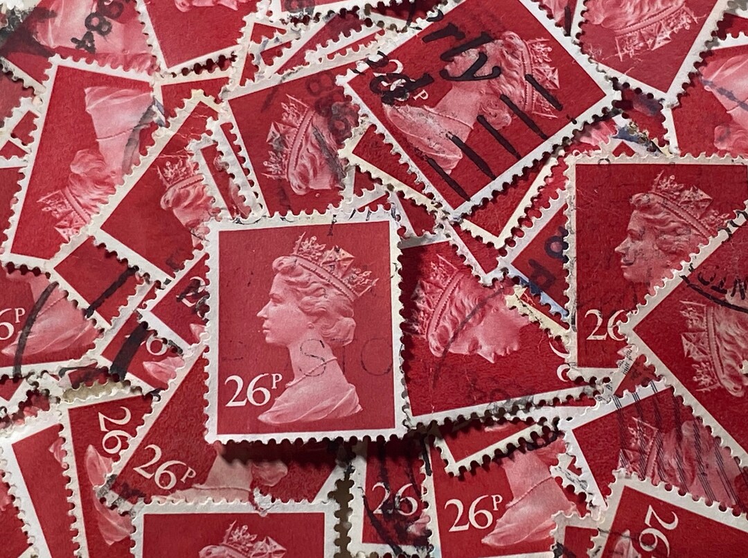 Stamp Art, Rosine, Queen Elizabeth II, Machin, Great Britain, Used ...