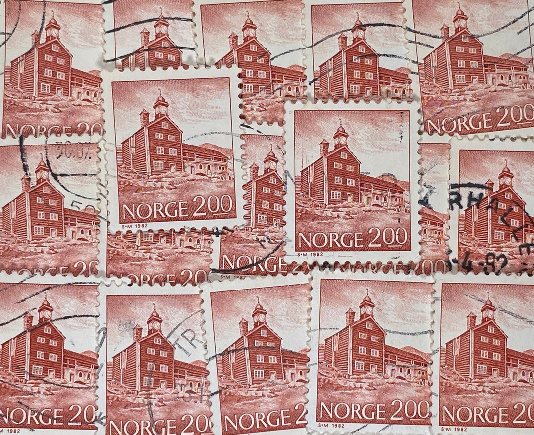 Stamp Art, Cabin, 2.00 Kroner, Norway, Used Stamps - Etsy
