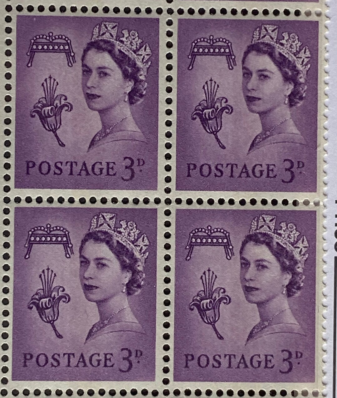 Regional UK, Queen Elizabeth II, 3d, Mint Stamps Block of 4 - Etsy